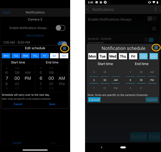 Configuring push notifications